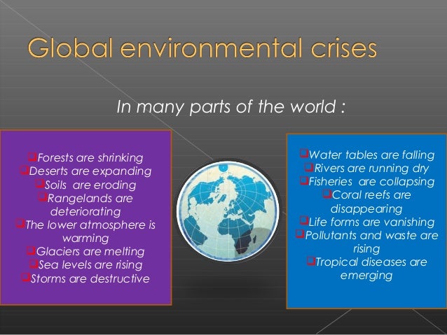 Global environmental degradation