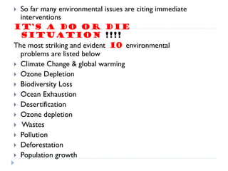 Global environmental issues | PPTX