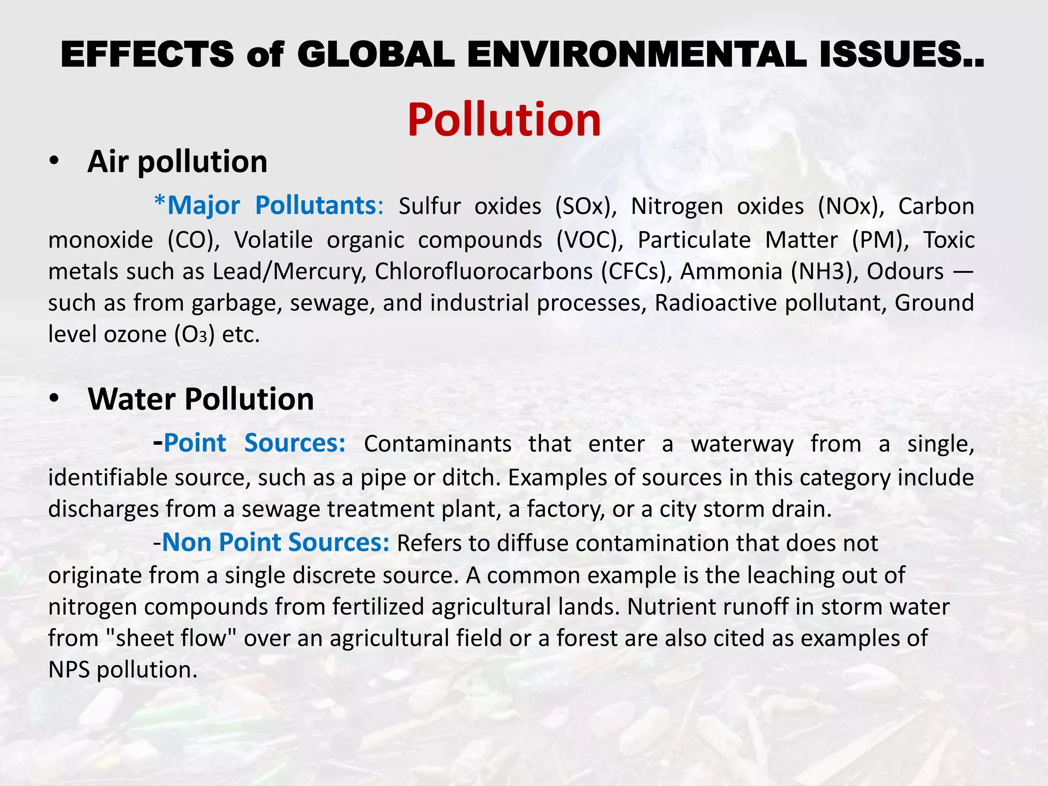 Global environmental issues | PPTX
