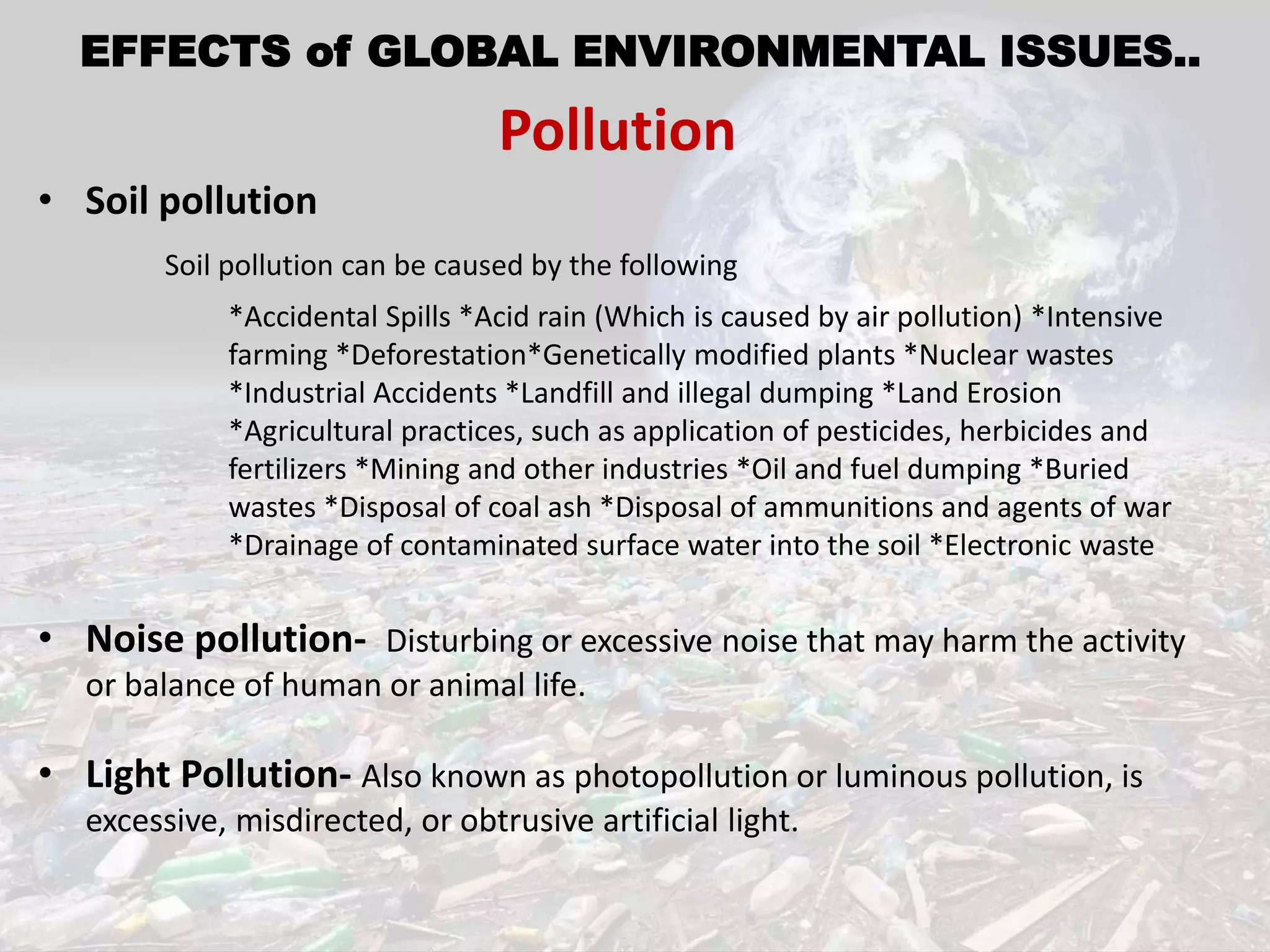 Global environmental issues | PPTX