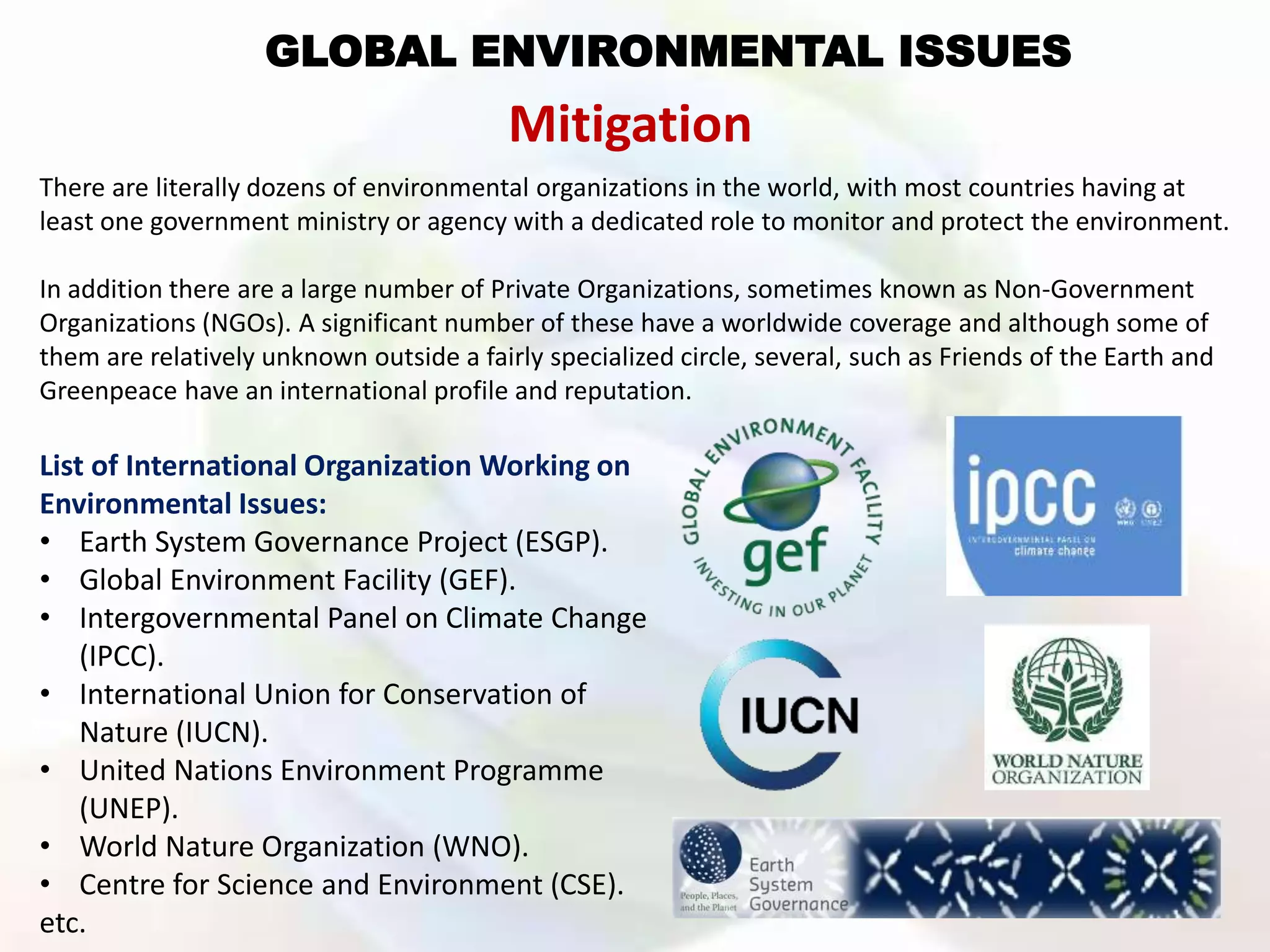 Global environmental issues | PPTX