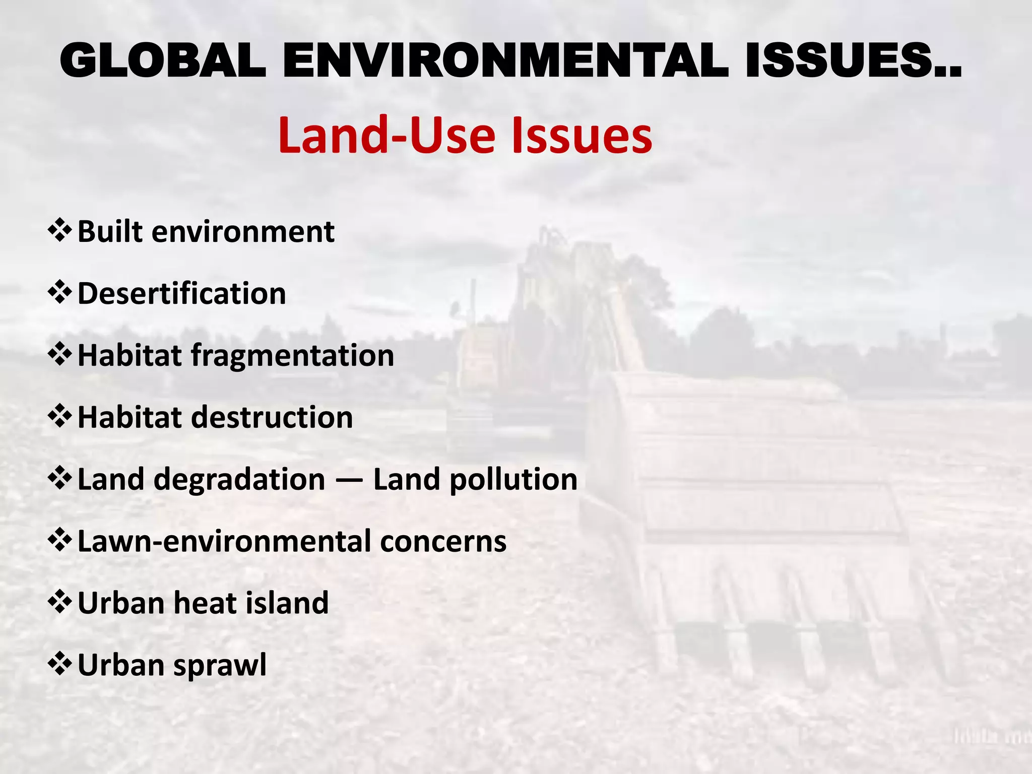 Global environmental issues | PPTX