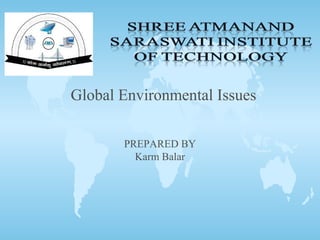 Global environmental issues for ES | PPT