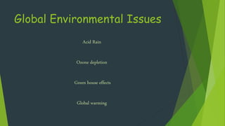 Global environmental issues | PPTX