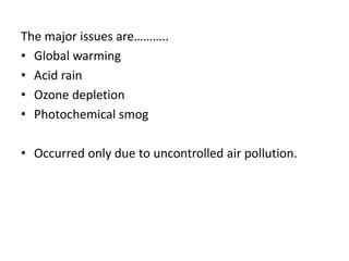 Global environmental issues | PPTX