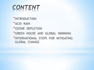 Global environmental issues overall for ES | PPT