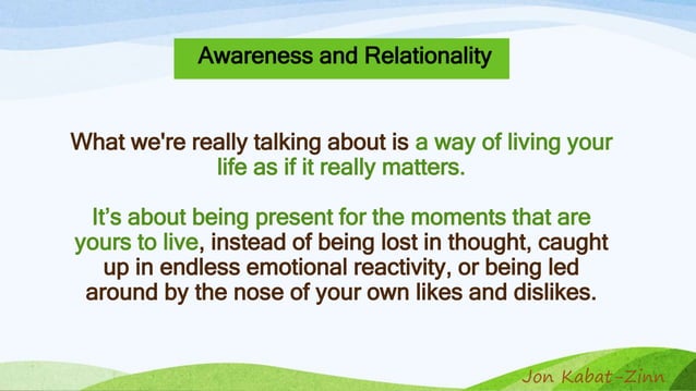 Global Environmental Mindfulness Experience | PPT