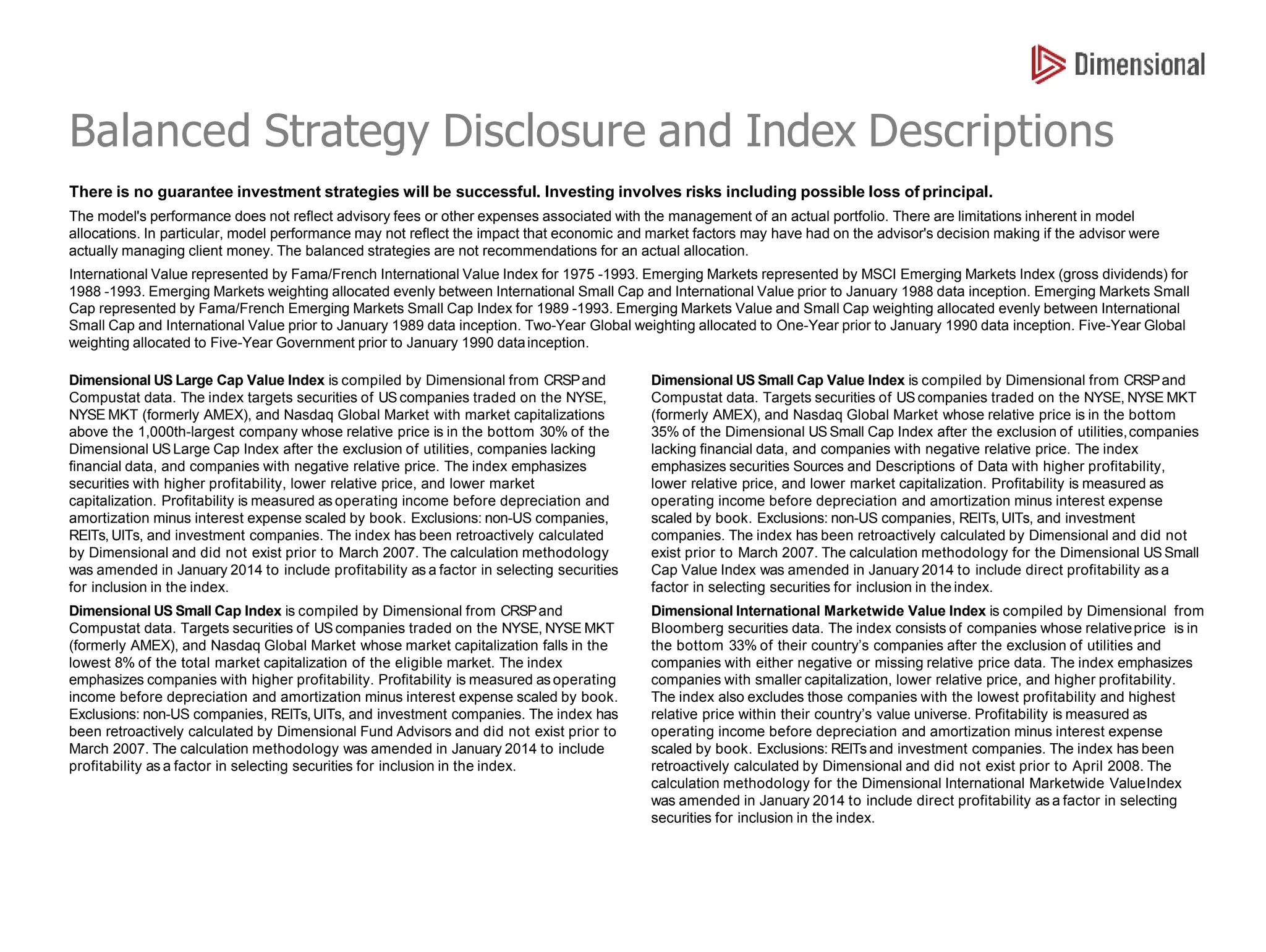 Global equity balanced strategy (index) vs S&P 500 (2017) | PPTX