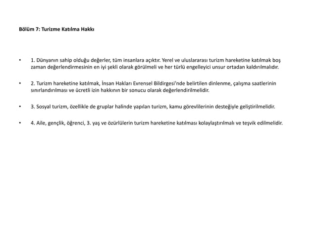 Turizmde Global Etik ilkeler | PPTX