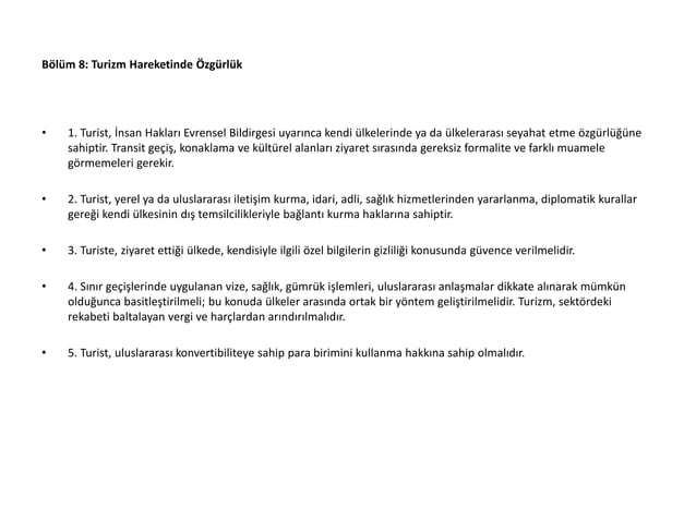 Turizmde Global Etik ilkeler | PPT