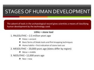 Global Expansion of Homo and Their Technology | PPT