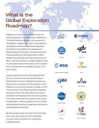 Global Space Exploration Roadmap_2009 | PDF