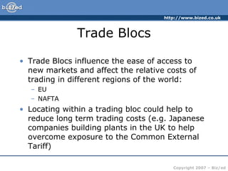 Global factors influencing business | PPT
