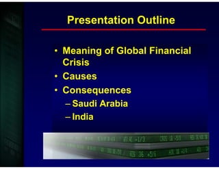 Global Financial Crisis In Detail. | PPT