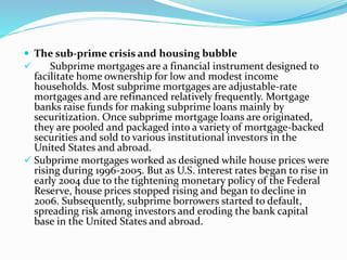 Global financial crisis | PPTX