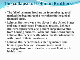 Global financial crisis | PPTX