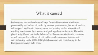 Global financial crisis | PPTX