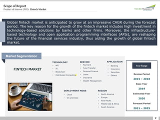 Fintech Market Size, Share Growth & Industry Analysis | TechSci ...