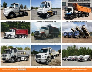 Ritchie Bros. auction highlights - May & Jun 2016 | PDF