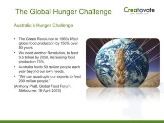 Global food challenge Australian international business opportunity | PPT