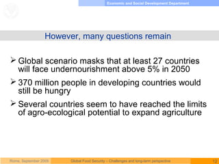 Global Food Security - Challenges and long-term perspective | PPT