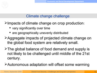 Global Food Security - Challenges and long-term perspective | PPT