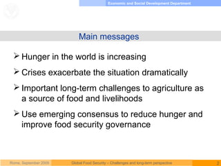Global Food Security - Challenges and long-term perspective | PPT