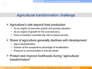 Global Food Security - Challenges and long-term perspective | PPT