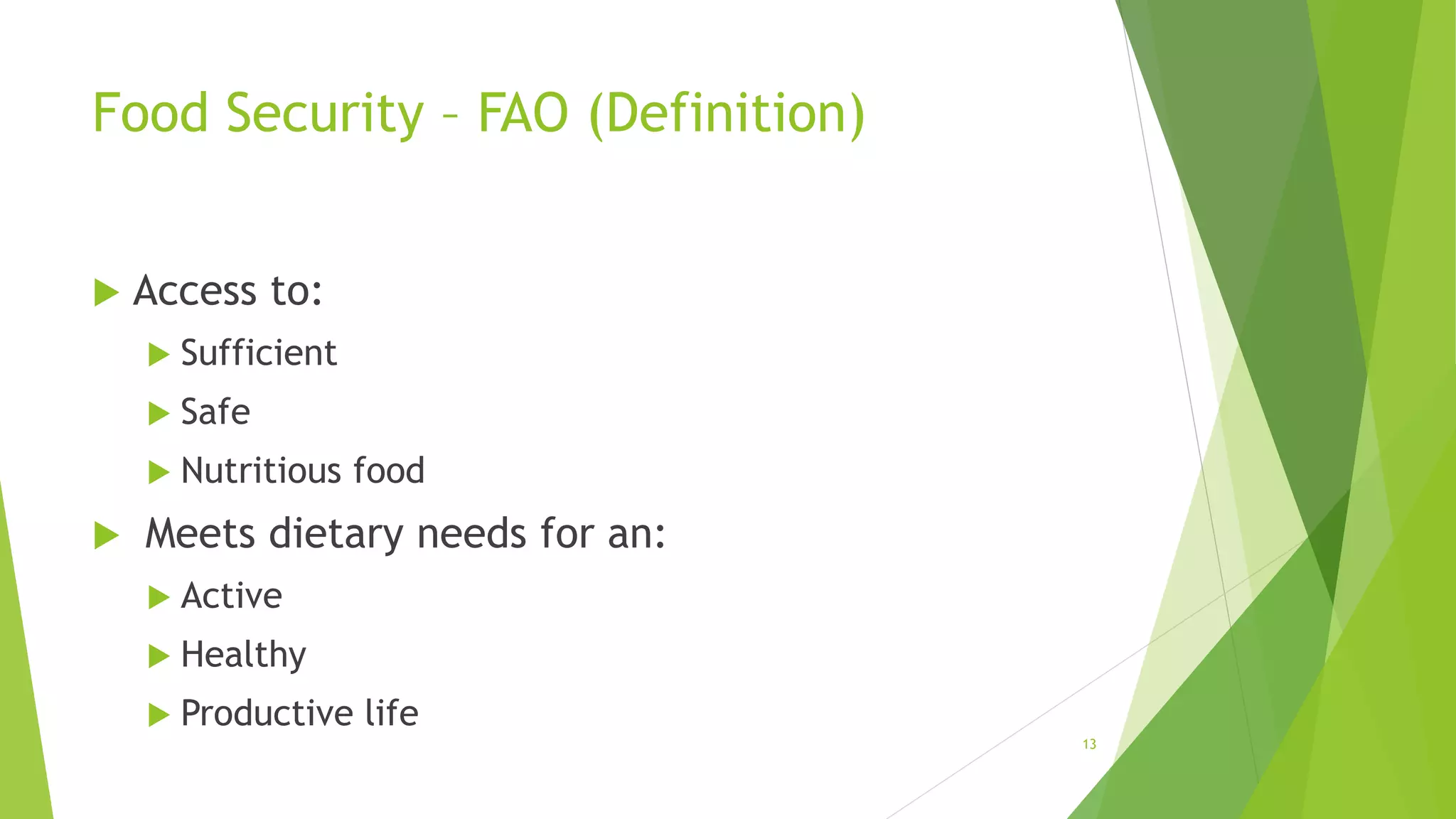 Global Food Security | PDF