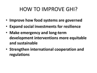 Global food security | PPTX