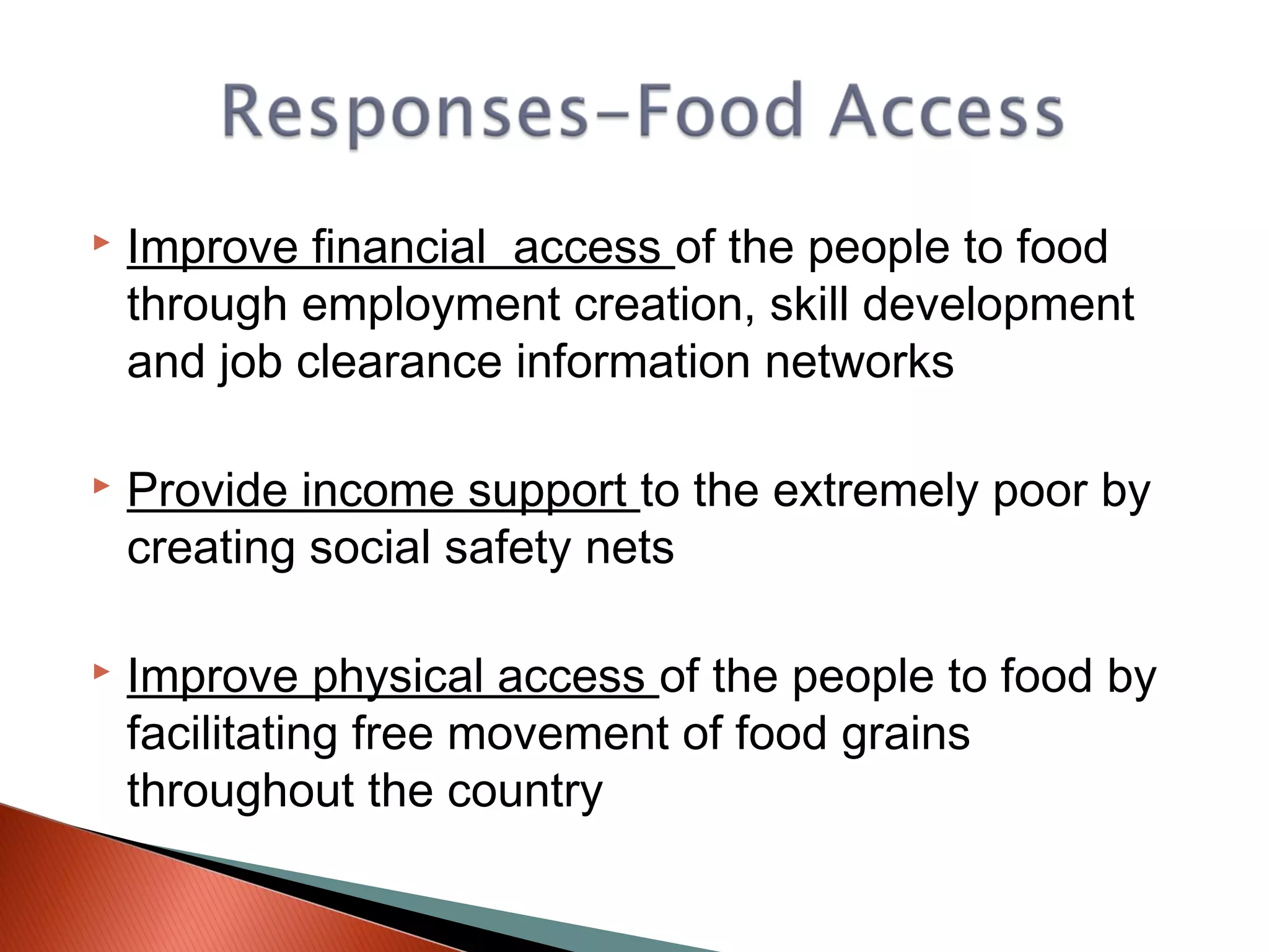 Global Food Security: Challenges and Response | PPT