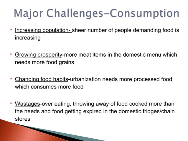 Global Food Security: Challenges and Response | PPT | Agriculture ...