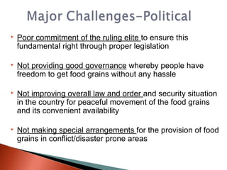 Global Food Security: Challenges and Response | PPT