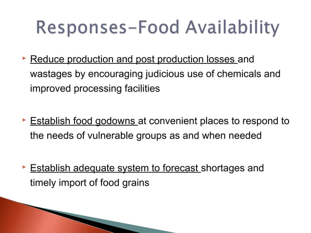 Global Food Security: Challenges and Response | PPT | Agriculture ...
