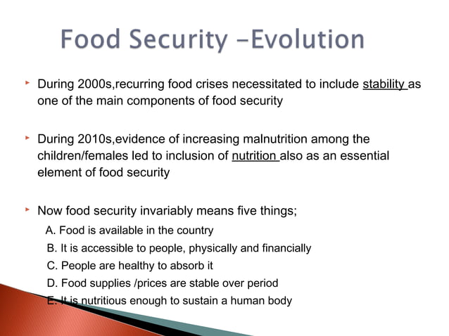 Global Food Security: Challenges and Response | PPT | Agriculture ...