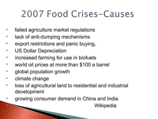 Global Food Security: Challenges and Response | PPT