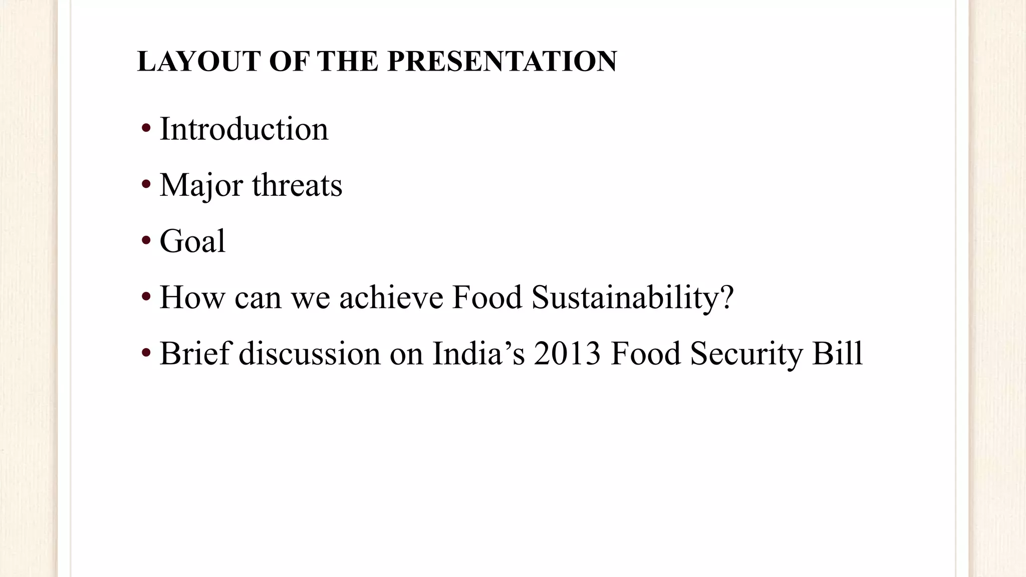 Global food sustainability ppt | PPTX