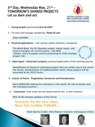 SoL Global Forum Program | PDF