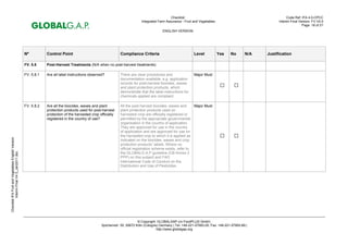 Global gap check list | PDF