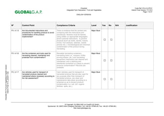 Global gap check list | PDF