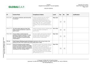 Global gap check list | PDF