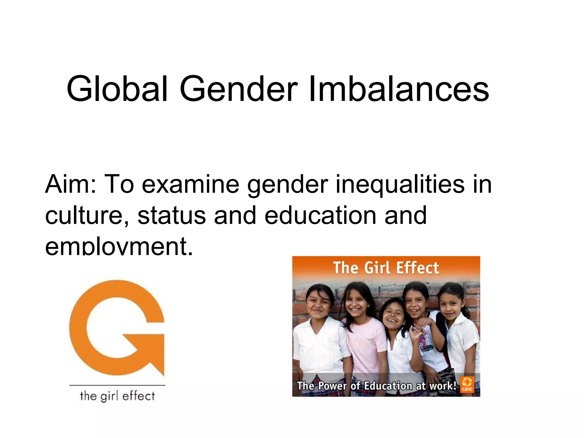 Global Gender Imbalances Ppt 8728