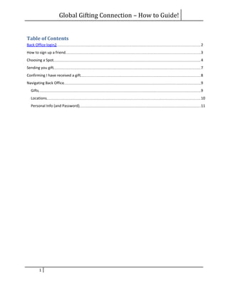 Global gifting connection | PDF