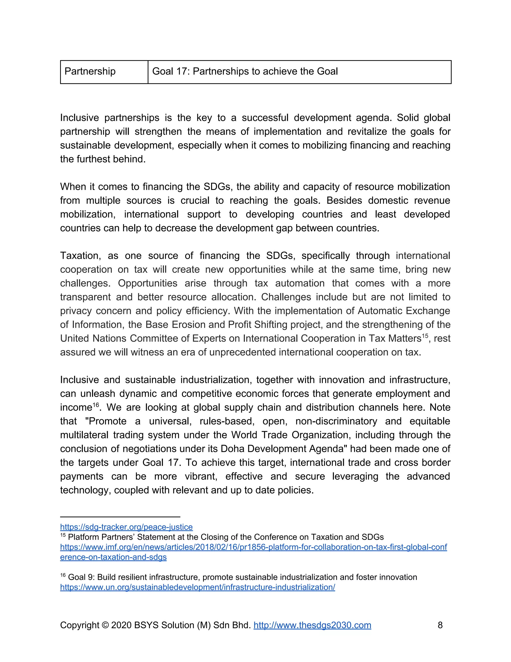 Global goals 5 pillars of Sustainable Development Goals (SDGs) | PDF