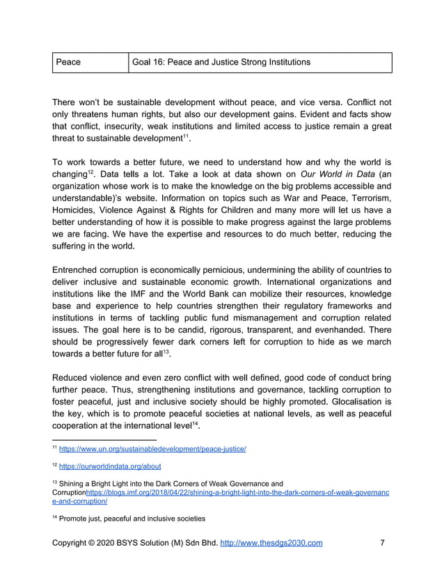 Global goals 5 pillars of Sustainable Development Goals (SDGs) | PDF