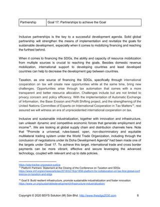 Global goals 5 pillars of Sustainable Development Goals (SDGs) | PDF