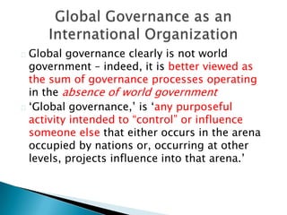 Global governance | PPTX