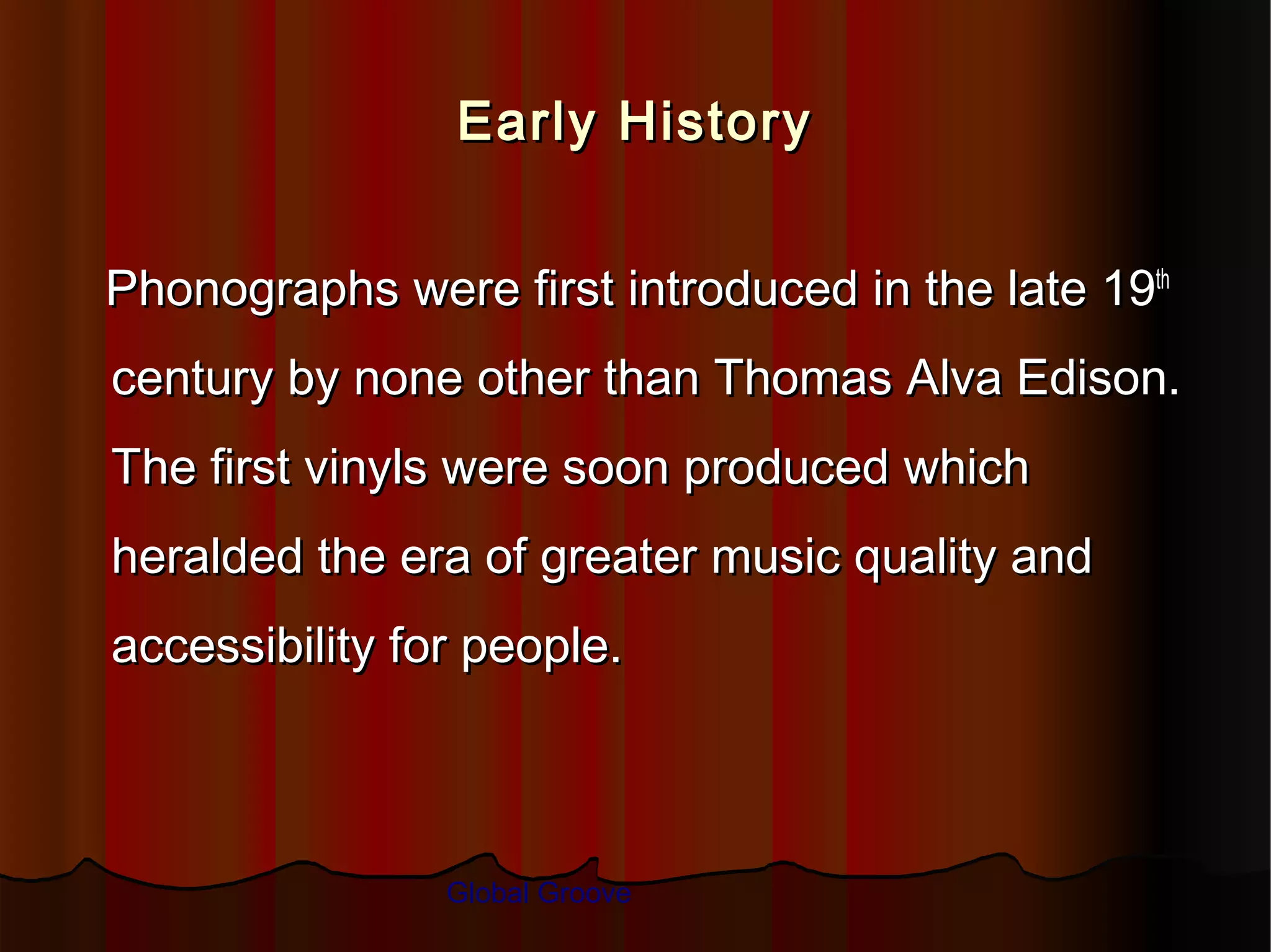 History Of Vinyls | PPT