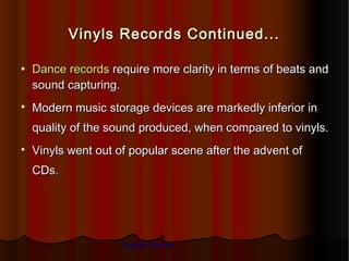 History Of Vinyls | PPT