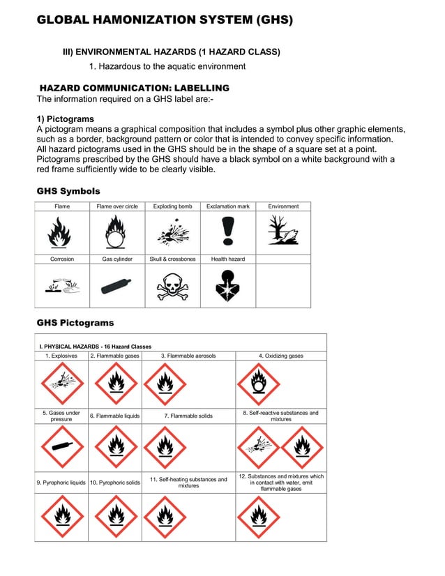 Global Harmonization System | PDF | Chemistry | Science